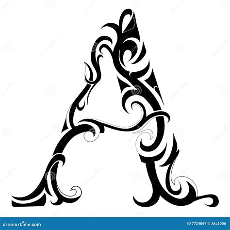 Tribal Letters Tattoos