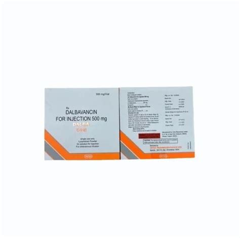 Dalba 500 Mg Injection At Rs 18000 Piece Dalbavancin Injection In Pune Id 2852390778048