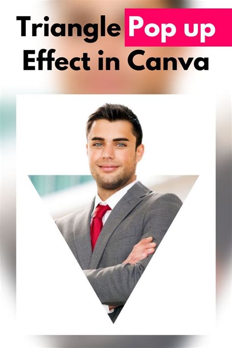 Triangle Pop Up Effect In Canva Promote Book Canva Tutorial Canvas