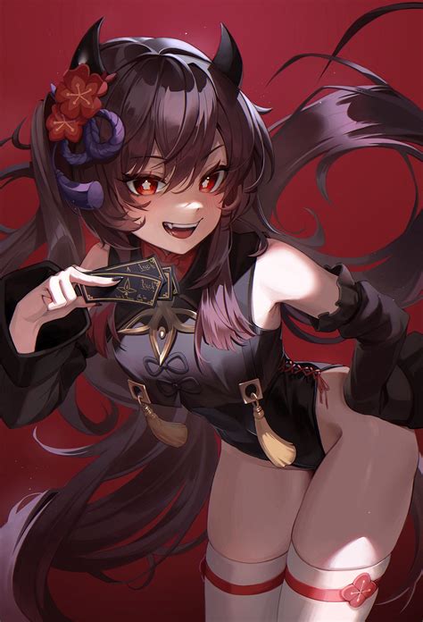 Hu Tao Genshin Impact Drawn By V Burger103 Danbooru