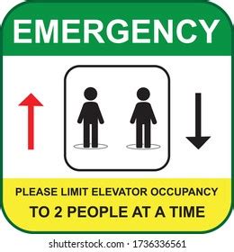 Maximum People Allowed Shop Lift Elevator Stock Vector Royalty Free