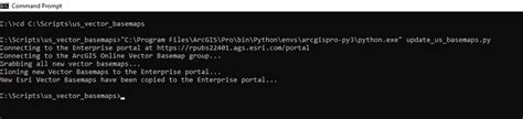 How To Update Esri Vector Basemaps For The United States In Arcgis Enterprise Via Python