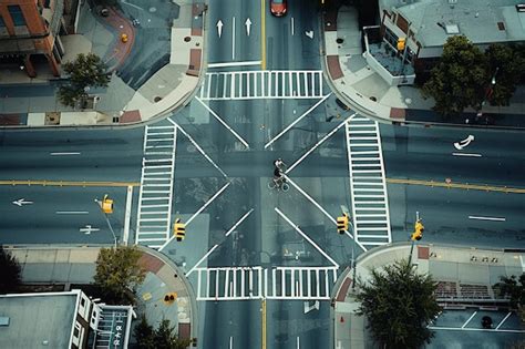 Intersection Design For Cyclist Safety Ar Generative Ai Premium Ai Generated Image