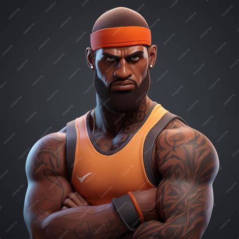 Premium Photo Basketball Player Lebron James Cartoon 3d Character