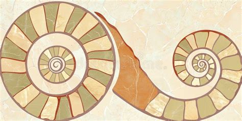 Abstract Spiral Patterns Inspired By Natural Fossils Symbolizing The Timeless Beauty Of Nature
