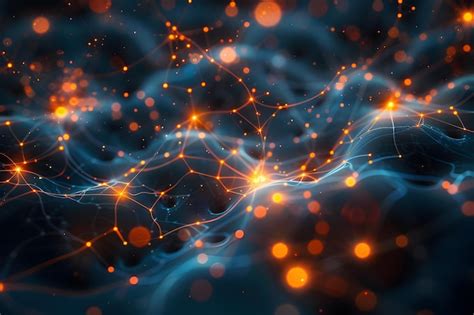 Premium Photo Captivating 3d Visualization Of The Dynamic Neural Network Within The