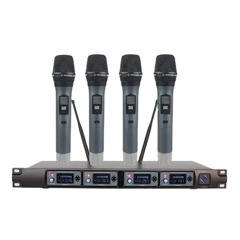 Uhf Wireless Microphone Handheld Dual Channels For Karaoke