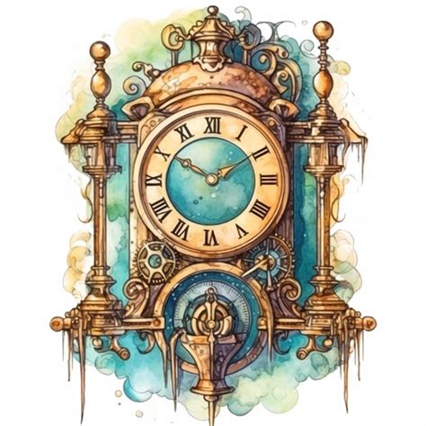 Premium AI Image There Is A Clock With A Clock Face On It On A Wall Generative Ai