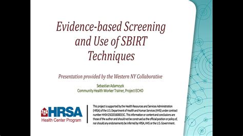 Screening Brief Intervention And Referral To Treatment Sbirt