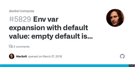 Env Var Expansion With Default Value Empty Default Is Not Handled