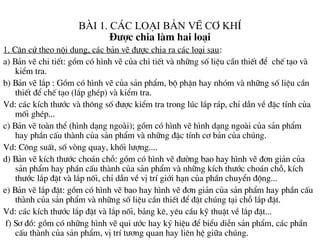 Bài Giảng Bản Vẽ Chi Tiết Cơ Khí PPT