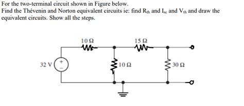 Solved For The Two Terminal Circuit Shown In Figure Below Chegg Com
