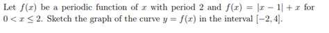 Solved Let F X Be A Periodic Function Of X With Period Chegg Com
