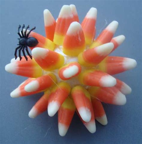 Make A Decorative Candy Corn Ball Dollar Store Crafts
