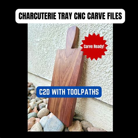 Charcuterie Tray Cnc Carve File Multiple Files Including C2d Shapeoko Files Etsy