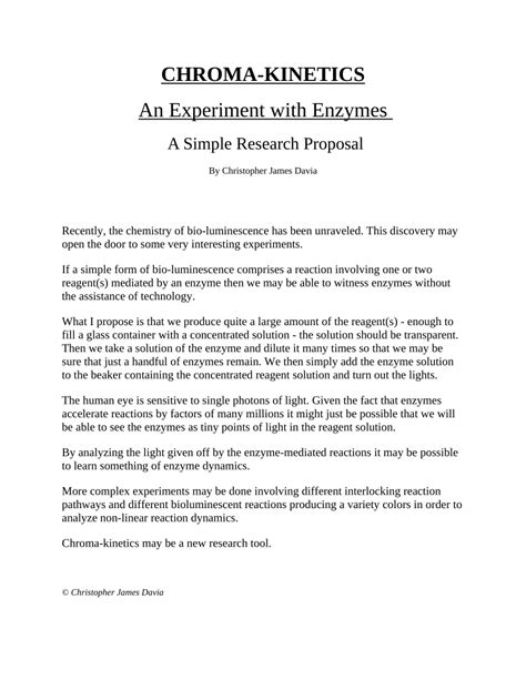 Pdf Enzyme Experiment