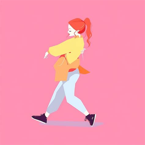 Premium Vector Cute Girl Flat Vector Graphic Simple Minimal Freepik Svg