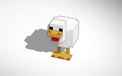 3d Design Minecraft Chicken Tinkercad