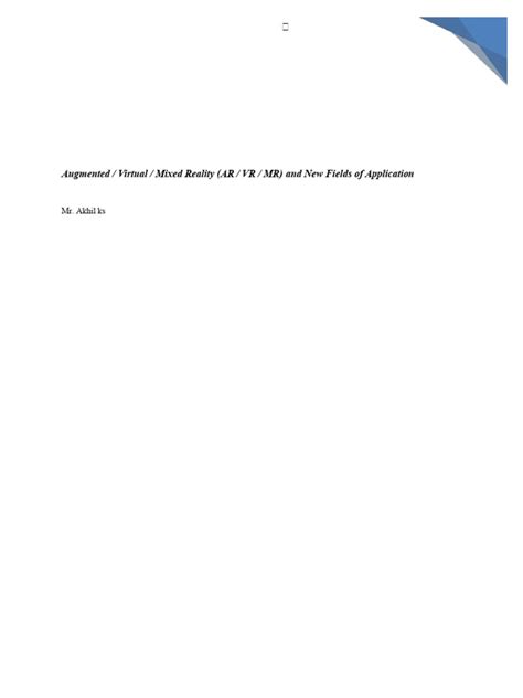 Vr Ar Mr Abstract Pdf