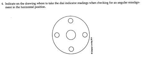 solved texts dial indicator readings 4 indicate on the drawing where to take the dial