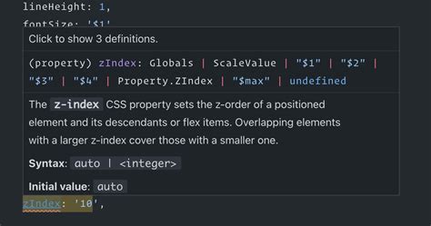 TS 1 0 ZIndex Error With String Issue 726 Stitchesjs Stitches