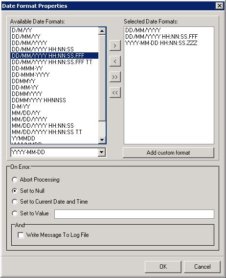 Date Format Data Transformation Function