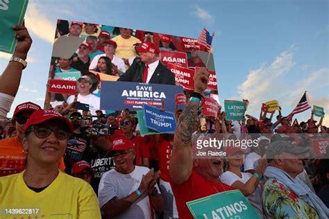 People Listen As Former U S President Donald Trump Speaks At A Rally