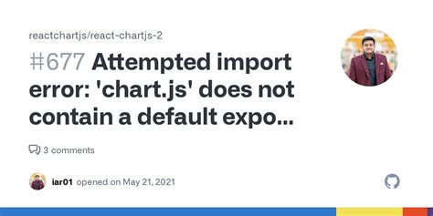 Attempted Import Error Chartjs Does Not Contain A Default Export Imported As Chart