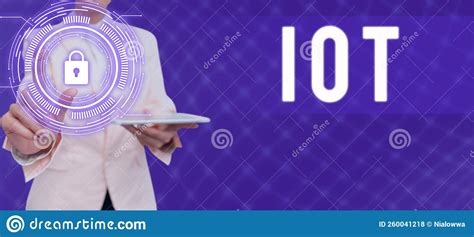 Conceptual Display Iot Conceptual Photo Internet Of Things Transfer Data To Network Without