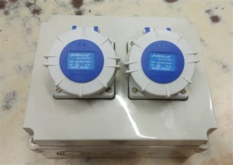 16 A Blue 20amps 3pin 2way Pvc Socket Box Ip67 Jaibalaji 230v At Rs 1430 Piece In Chennai