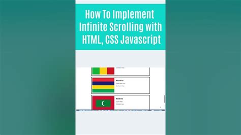 How To Implement Infinite Scrolling With Javascript Youtube