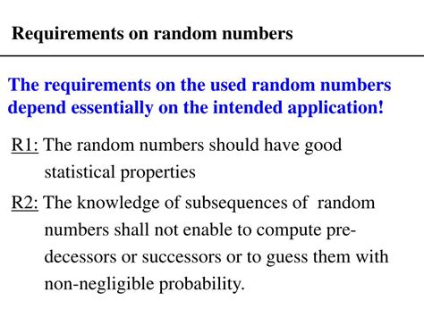 Ppt Evaluation Criteria For True Physical Random Number Generators