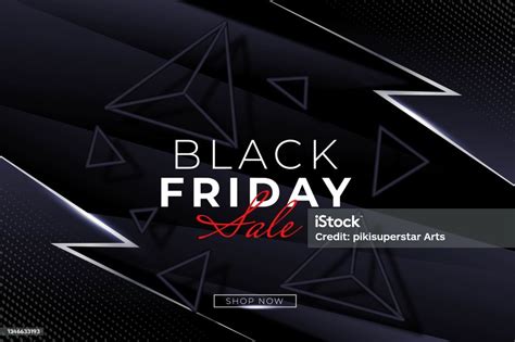 사실적인 블랙 프라이데이 배경 벡터 디자인 일러스트레이션 3차원 형태에 대한 스톡 벡터 아트 및 기타 이미지 3차원 형태 가격 검은색 Istock