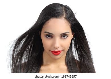 Portrait Sexy Woman Red Lips Isolated Stock Photo Shutterstock