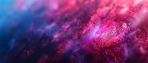 Futuristic Fingerprint For Secure Data Concept Biometric Authentication Cybersecurity
