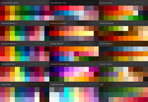 15 New Color Palettes Tekoro