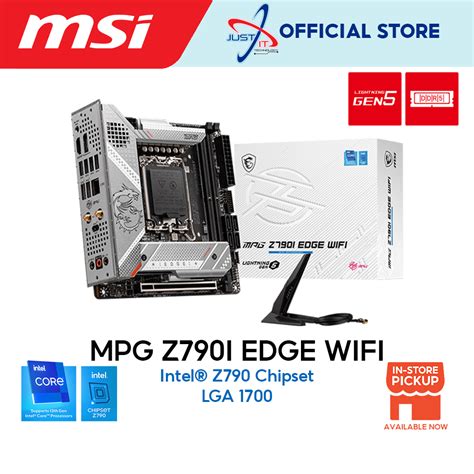 MSI MPG Z790I EDGE WIFI DDR5 LGA1700 ITX MOTHERBOARD COMBO I5 12600K 12700K 13600K 13700K