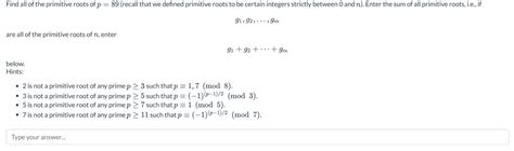 answered suppose that x is a primitive root… bartleby