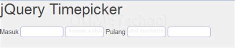 Cara Menggunakan Plugin Jquery Timepicker Dan Langkah Langkahnya