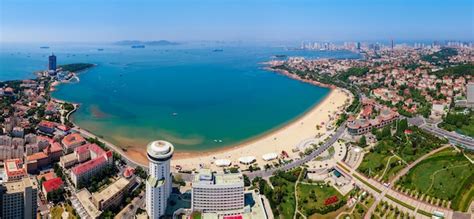 Premium Photo Aerial Panorama Of Qingdao Huiquan Bay