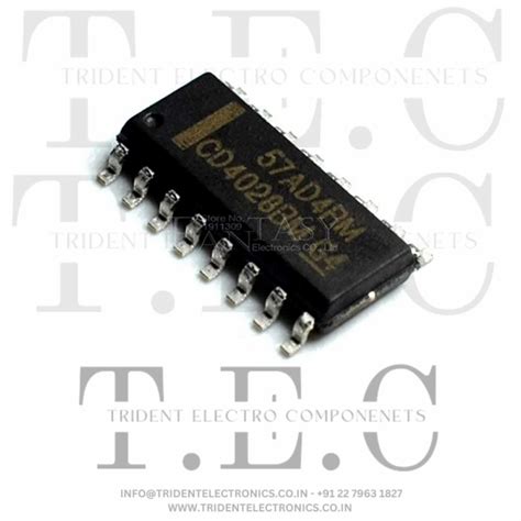 Cd4028bm96 Decoding Logic Gate Ic At Best Price In Mumbai By Trident Electro Components Id