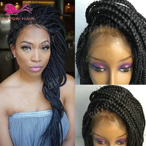 Micro Braid Synthetic Hair Wig High Quality Jumbo Braid Synthetic Lace