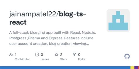 Github Jainampatel22blog Ts React A Full Stack Blogging App Built