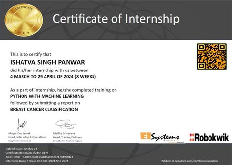 Ishatva Singh Panwar On Linkedin Internship Professionalgrowth