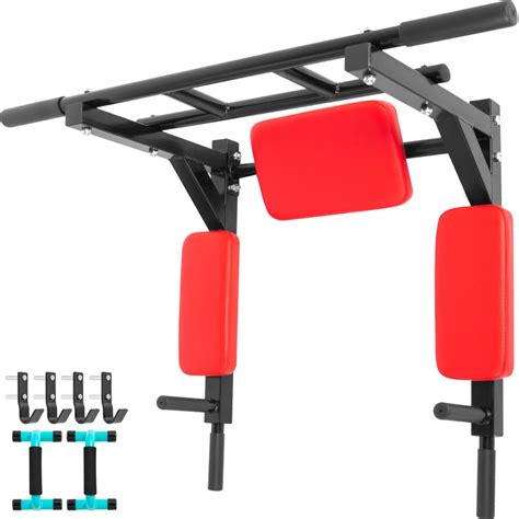 Pull Up Dip Bar Station Wall Mounted Chin Up Home Gym Fitness Strength
