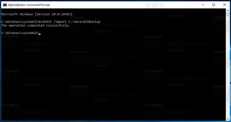 How To Backup And Restore Boot Configuration In Windows 10