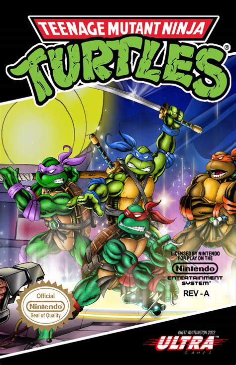 Tmnt Nes Game Cover Remake 2 By Whittingtonrhett On Deviantart