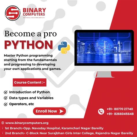 learn about python and its programming language binary computers
