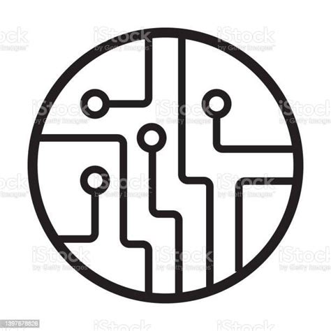회로 기판 기술 개요 아이콘 벡터 웹 사이트 디자인 로고 앱 Ui용입니다 벡터 일러스트레이션 0명에 대한 스톡 벡터 아트 및 기타 이미지 Istock