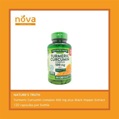 Natures Truth Turmeric Curcumin Complex 500mg Plus Black Pepper